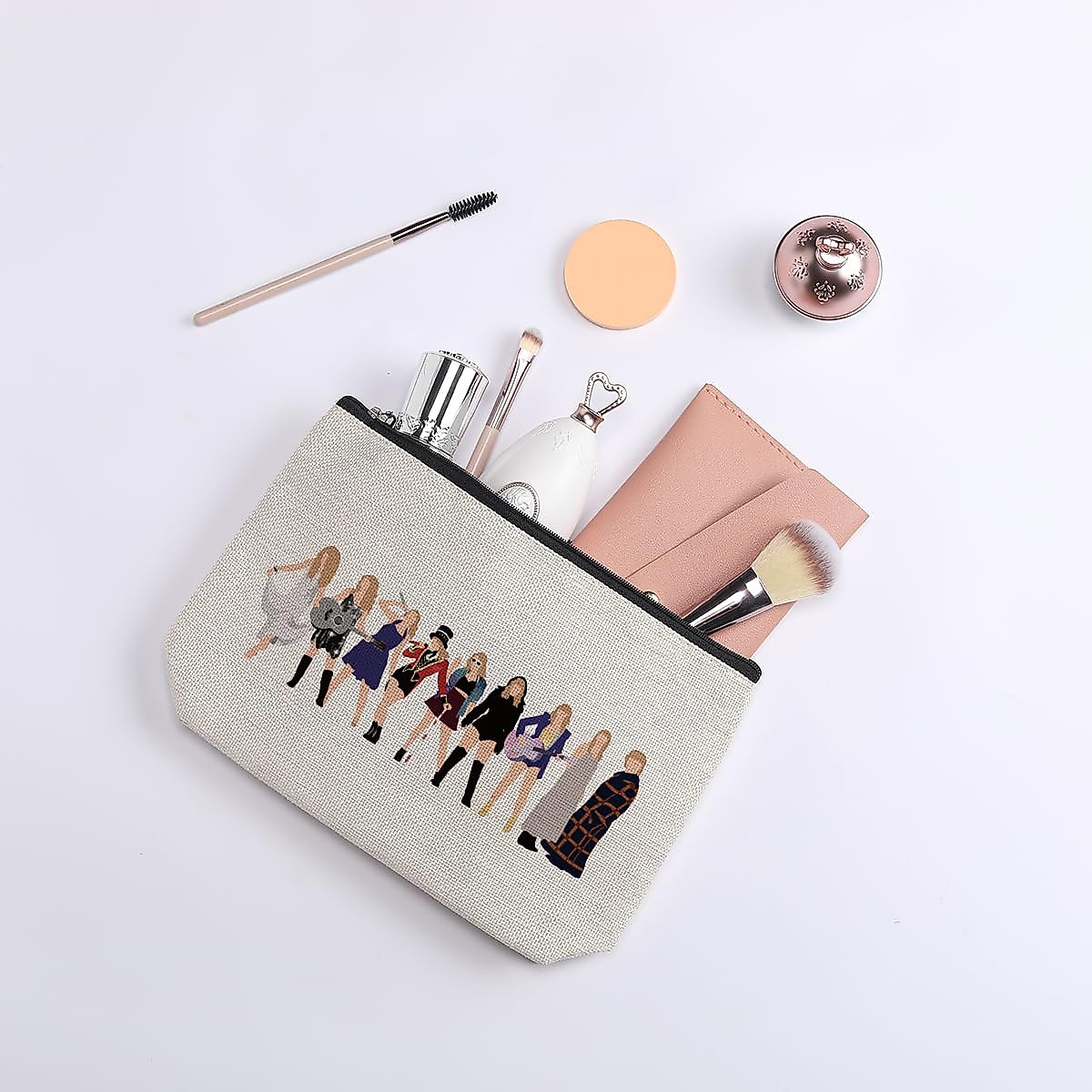 Music Lover Gifts for Women, Album Inspired Gift, Song Lovers Gift, Makeup Bag Gifts for Mom Daughter Sister Friend BFF Girls, Singer's Merchandise, Travel Toiletry Makeup Organizer Zipper Pouch