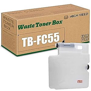 XNINJA Compatible TB-FC55 Waste Toner Box Replacement for Toshiba 5506AC 5540C 6530C 6540C 8518A Printer Waste Toner Container 1Pack