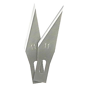 BAZIC Precision Knife + 2 Blades, Craft Cutter w/ Safety Cap, #11 Fine Point Blade, Easy-Change Blade System, Cutting Knives for Art Supply, 1-Pack