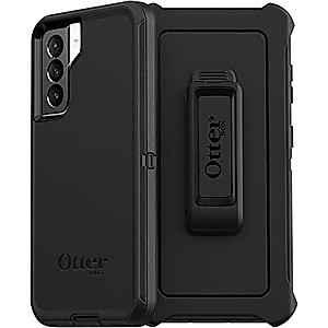 OtterBox Defender Series Screenless Edition Case for Samsung Galaxy S21 5G (Only) - Holster Clip Included - Non-Retail Packaging - Black