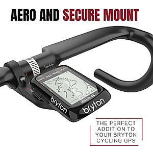 KOM Cycling Bryton Mount Compatible with Multiple Bryton Computers Including The Bryton Ryder 15, 10, Aero 60, 310, 330, 410, 420, and The Rider 860