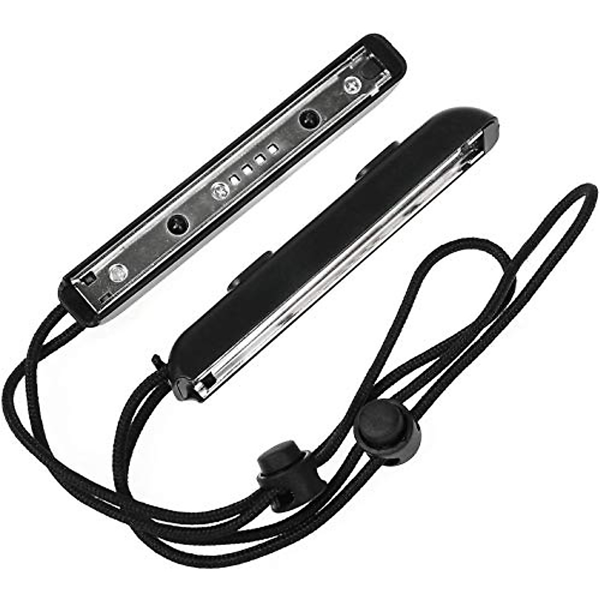 1 Pair of Joy-Con Handle Controllers with anti-slip Lanyards for Nintendo Switch Video Games-Black