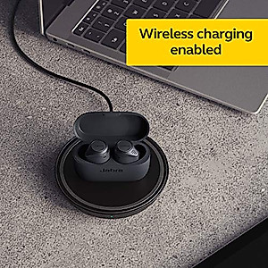 Jabra Elite Active 75t True Wireless Earbuds with Wireless Charging Enabled Case, Gray