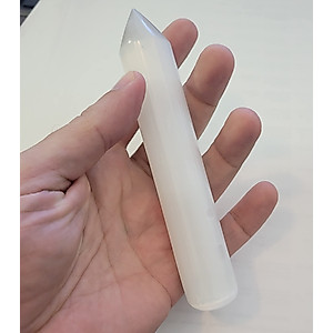 Pachamama Essentials Selenite Wand Large 6 inches Long - Healing Stone