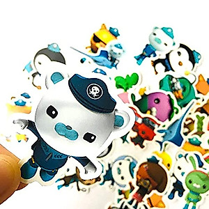 2 Pack 80pcs Octonauts not Repeating Kids Toys Stickers Movie Barnacles Peso PVC Waterproof Bubble Sticker Children Room Party Supplies
