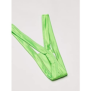 BodyZone Women's Heart Back Thong, Neon Green, One Size