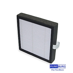 PUREBURG 3-Pack Replacement HEPA Filter Set Compatible with Afloia AQ8 Q8 & Honati Hysure Q7, Tenergy Sorbi 2-in-1 Dehumidifier (1000ML)