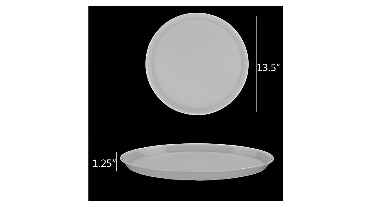 Saedy White Fast Food Trays - 4 Pack for All Occasions