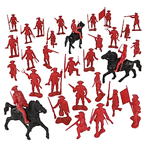 BMC Classic MPC Revolutionary War British Soldiers - Plastic Army Men Figures