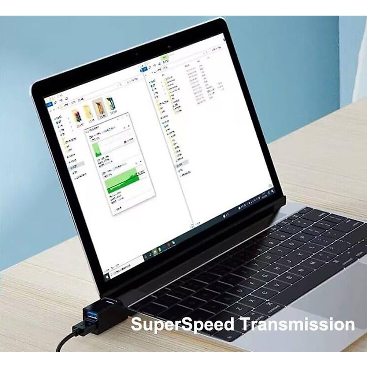 3-Port Mini USB 3.0 Hub, USB Expansion Hub, Snlrntin USB Adapter Multi USB Port for Laptop, MacBook, Mac Pro, Mac Mini, iMac, Tablet and More