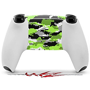 WraptorSkinz Skin Wrap compatible with Sony PS5 DualSense Controller WraptorCamo Digital Camo Neon Green (CONTROLLER NOT INCLUDED)
