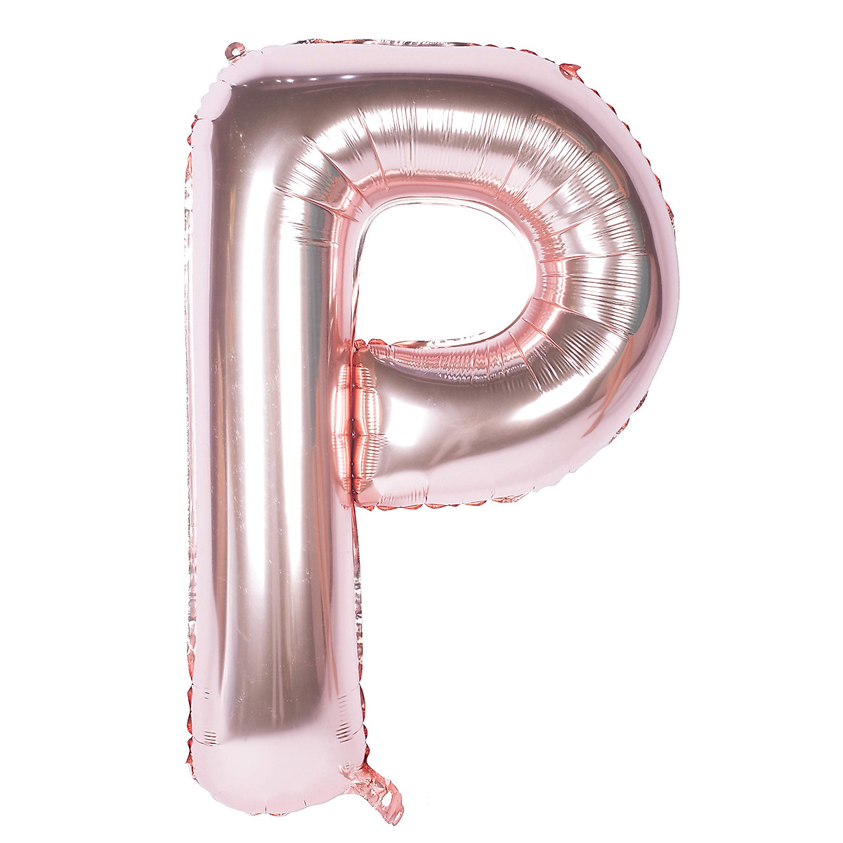 Rose Gold Letter Balloons 40 Inch Giant Jumbo Helium Foil Mylar, for Party Bridal Wedding Shower Anniversary Celebration Graduation Bachelorette Birthday Decorations Girls (Rose Gold P) …