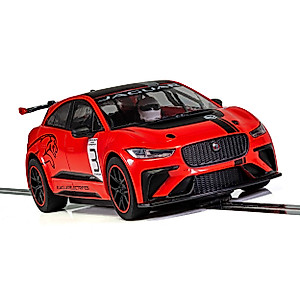 Scalextric Jaguar I-Pace Red #3 1:32 Slot Race Car C4042