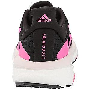 adidas womens Solar Boost 21 Running Shoes, Black/Screaming Pink/Halo Silver, 5.5 US