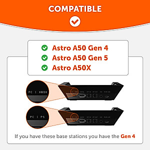 A50 WC Freeze A50 - Cooling Gel Replacement Earpads for Astro A50 Gen 4 and Astro A50X Only, Made by Wicked Cushions, Improved Durability, Thickness and Sound Isolation | 90's Black