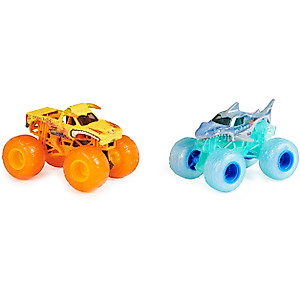 Monster Jam, Official El Toro Loco Earth Vs. Megalodon Surf 1:64 Scale Die-Cast Monster Trucks (Walmart Exclusive), Kids Toys for Boys Ages 3 and up