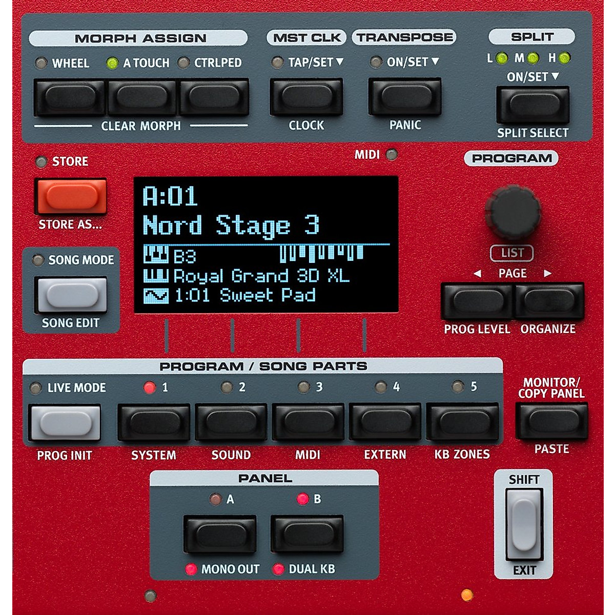 Nord Stage 3 Compact 73-Key Digital Piano with Semi-Weighted Keybed