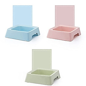 FUUIE Bowls for Food and Water Bowl for Dogs Slow Eating Square Shape Feeder Multi Purpose Puppy Feeding Water Food Drinking Dishes Non Slip Pet Tableware (Color : Sky Blue)