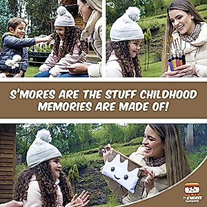 The S’mores Company - Marshmallow Roasting Sticks, Telescoping Smores Skewers for Fire Pit with Storage Bag, Hot Dog Roasting Sticks, 34 Inch Long Fork - 5 Pack, Fire Pit Skewers