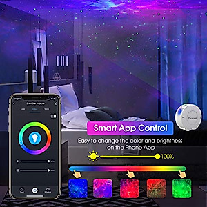 Panamalar Smart Star Projector, WiFi Galaxy Light Projector Nebula Cloud Projector with APP Control,Timer,Alexa Google Home Voice Control, Starry Sky Projector Night Light for Bedroom Kids Party Gift