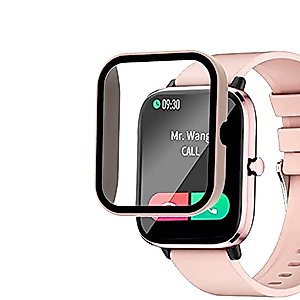 smaate Watch Cases with Screen Protector for T45S, Compatible with SOUYIE Choiknbo T45S 1.7” Smartwatch, Hard PC Case with Tempered Glass Protector, Protecting Watch Body & Screen, Anti-Scratch