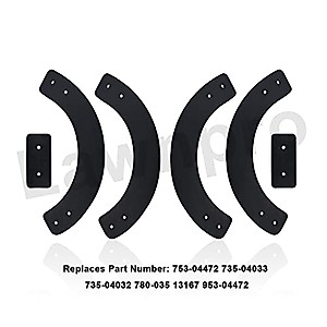 6-Pack 753-04472 953-04472 Snowblower Paddle kit Compatible with MTD/Troy-bilt/Craftsman 735-04033 735-04032, for 21-Inch MTD 2004 and Newer Single-Stage Snowblowers - Without Hardware