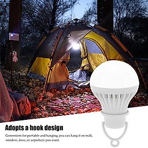 USB LED Camping Lantern, Emergency Portable 5W Light with 8.4ft Long Cable for Power Station,Home Power Failure, Outdoor Light Up Porch, Backyard Garage and Camping Tent (Cold White)