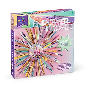 Craft-tastic – Empower Flower – DIY Arts & Crafts Kit – Creative & Fun Project to Encourage Self-Expression, Build Self-Esteem & Create Confidence in Kids, Tween & Teens