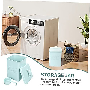 GLEAVI Flour Container 1 Set Washing Storage Bucket Bead Holder Powdered Laundry Containers for Beads Method Laundry Diva Laundry Fabric Softener Dispenser Seal Cans Iron