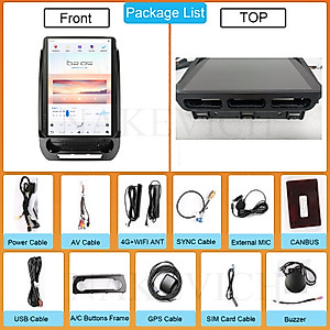 NAKEVICH 14.4 Inch Qualcomm Android 11 Car Radio for Ford Expedition 2018 2019 2020 2021 Stereo Replacement Tesla Style Dash IPS Touch Screen Android Auto GPS Navigation Head Unit Multimedia Player