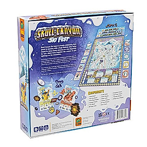 Skull Canyon Ski Fest Board Game - Race Down the Slopes and Conquer the Mountain! Strategy Game for Kids and Adults, Ages 14+, 2-4 Players, 45-90 MInute Playtime, Made by Pandasaurus Games