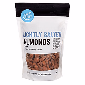 Amazon Brand - Happy Belly Roasted & Lightly Salted Almond, 24 ounce (pack of 1)