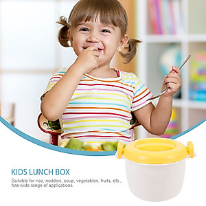 BESTonZON Microwave Rice Cooker Steamer Bowl for Vegetables with Steam Release Vent Microwaveable Cookware for Rice and Vegetables Yellow S