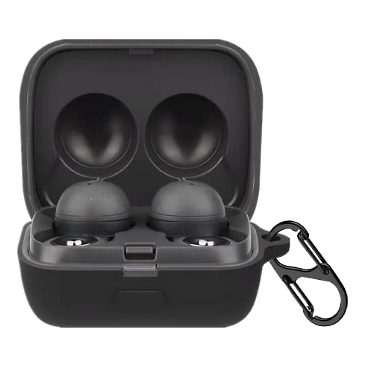 Ankersaila Case Compatible with Sony LinkBuds WF-L900,Soft Silicone Shockproof Anti-Scratch Protective Cover (Black)