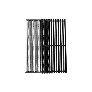 18 7/16" Emitter Plates & Infrared Grill Grates Replacement Parts for G515-4700-W1 G519-A400-W1 & G526-0007-W1 Charbroil Tru-Infrared 463270915, 463246909, 463246910, 463247009, 463247109, 3PCS Set