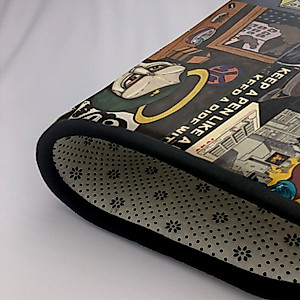 QANCOSI MF Rapper Doom Area Rugs Anti-Slip Ultra Soft Floor Mat Big Rug for Bedroom Living Room Kitchen Home Decor Outdoor/Indoor 60x39 inches