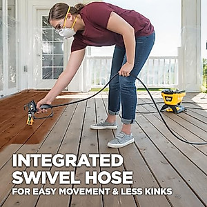 Wagner Spraytech 2422951 Control Pro 130 Paint Sprayer Kit, High Efficiency Airless Sprayer with Low Overspray & 12" Extension, 515 & 413 Tip for Large Projects, Yellow