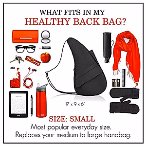 AmeriBag Classic Healthy Back Bag Tote Microfiber Small (Taupe)