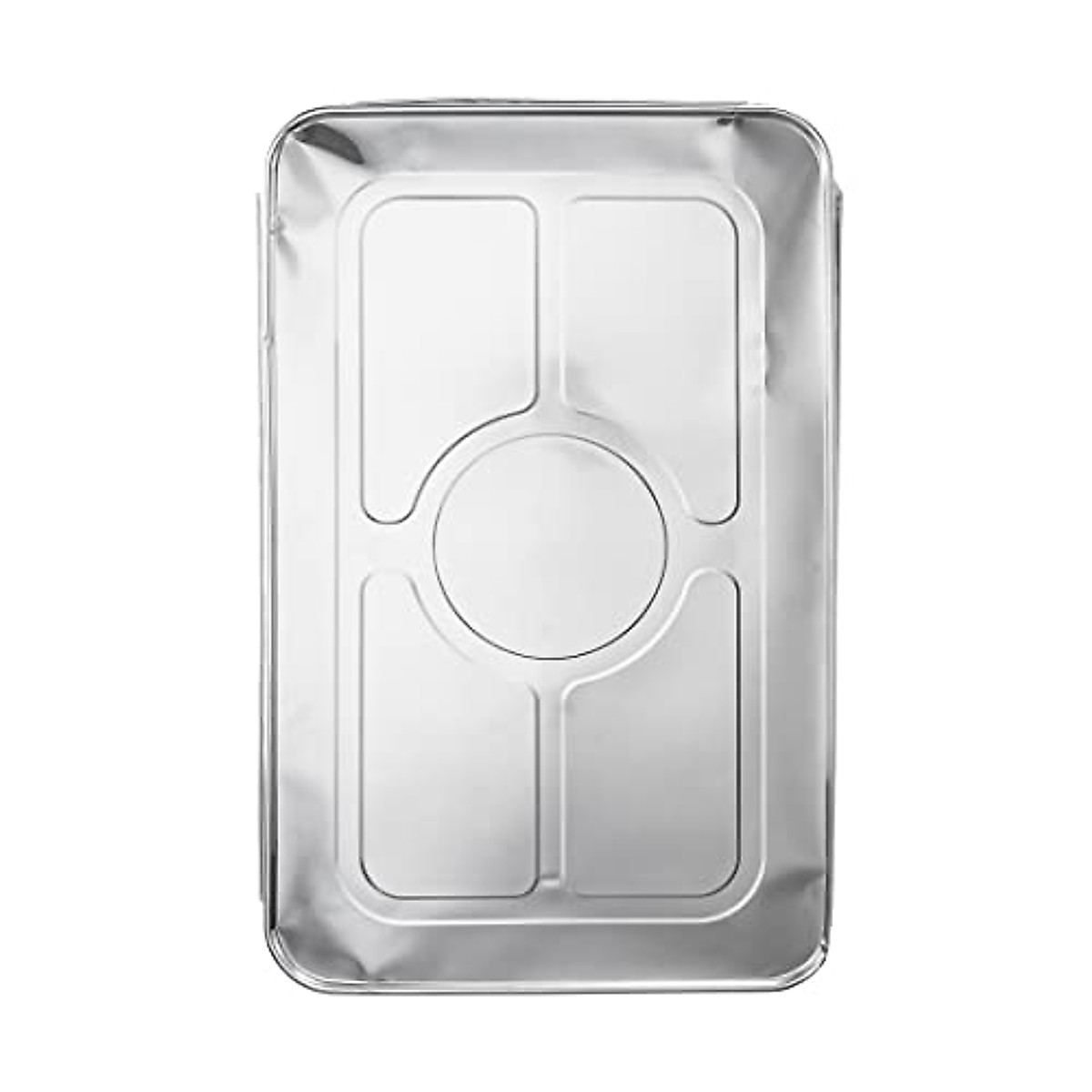 Restaurantware LIDS ONLY: Foil Lux Foil Pan Lids 25 Oven-Ready Foil Tray Lids -Fits Full-Size Steam Table Lids Freezable Silver Aluminum DisposableTurkey Pan Lids Pans Sold Separately