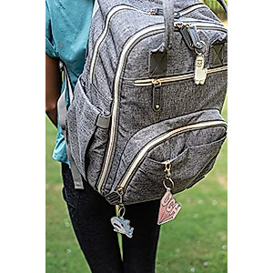 The Acrylic Place Baby Shark Keychain - Charm for Purse Diaper Bag Tote Bag Kids Backpack Keychain (Backpack Size)