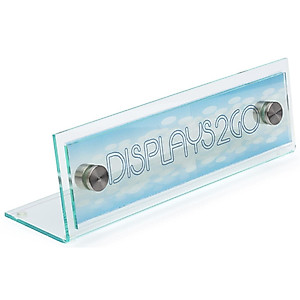 Displays2go D2G33603 8 x 2 Inch Acrylic Name Plate (NPSIGN82)