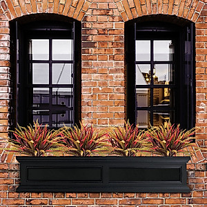 ALLUWONT Artificial Plants Greenery, Fake Fern Bush Plant Bushes Faux Outdoor UV Resistant Shrubs Plants Outside Hanging Planter Home Garden Decor(125M,Style,2)