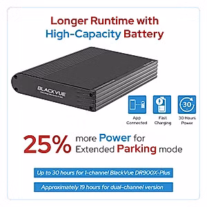 Blackvue B-130X Power Magic Ultra Battery Pack, Vehicle Dash Cam Battery, Discharge Prevention, Circuit Tester Included