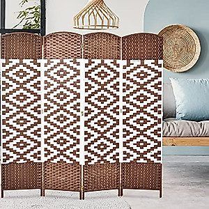ALF 1 pc Details About 4-Panel Room Divider Privacy Screen Diamond Weave Freestanding