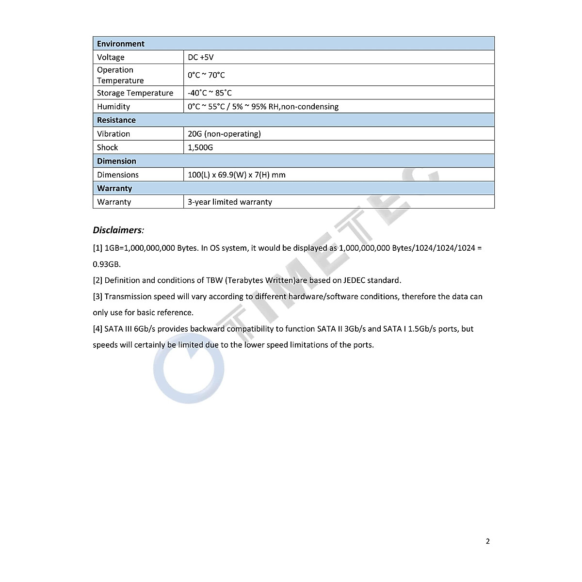 Timetec 1TB SSD 3D NAND QLC SATA III 6Gb/s 2.5 Inch 7mm (0.28") Read Speed Up to 550 MB/s SLC Cache Performance Boost Internal Solid State Drive for PC Computer Desktop and Laptop (1TB)
