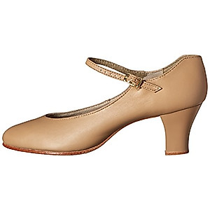 Capezio womens 2" Student Footlight Character Dance Shoe, Caramel, 6.5 Wide US