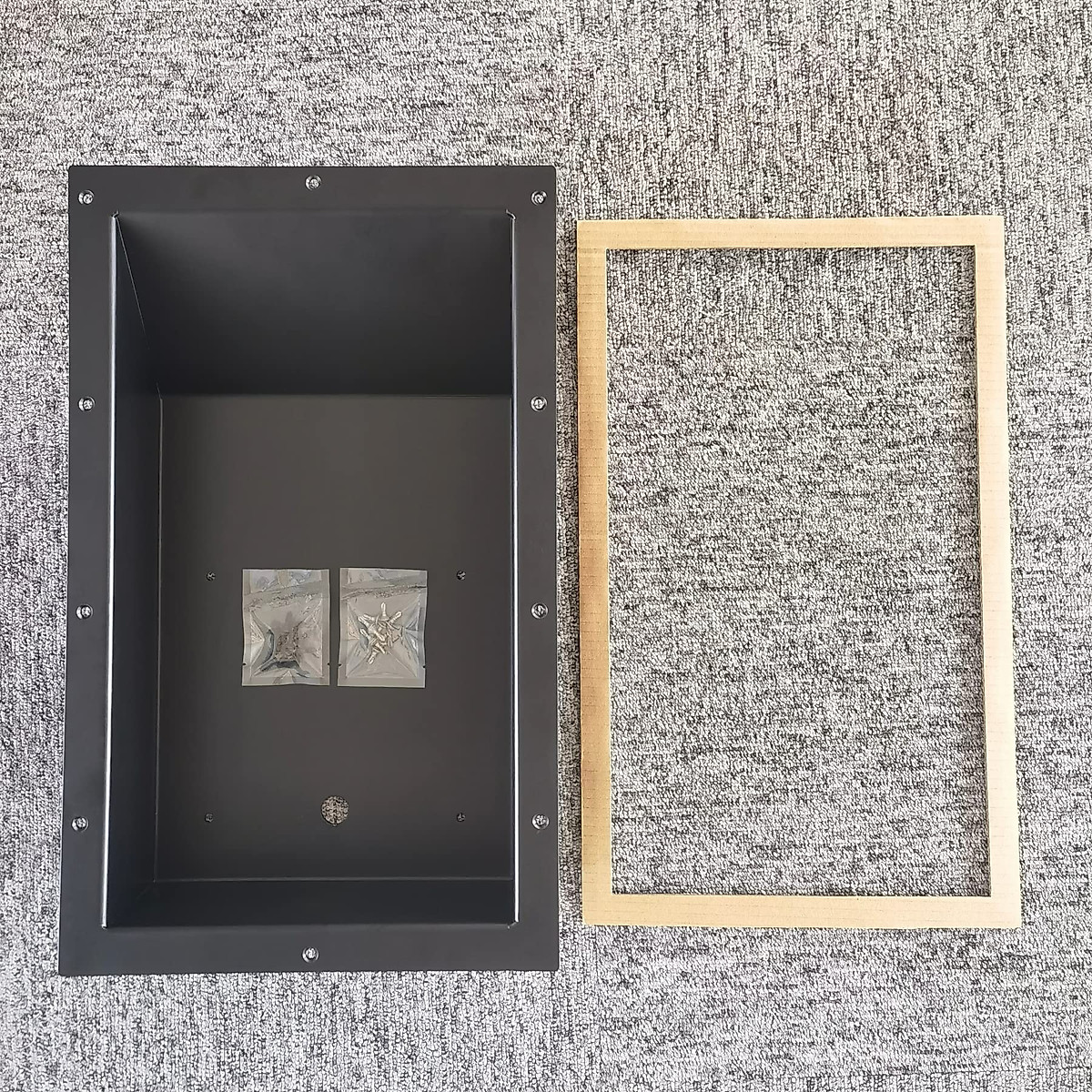 UanofCn 100RTMP Trolling Motor Tray for Minn Kota Motor Corded Foot Pedal Control Pan Coated Aluminum and Recessed