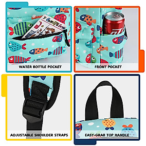 Zicac Children's Cute Canvas Backpack Mini Rucksack Bag (M, Green)