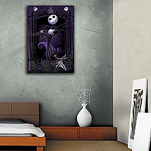 RIP Halloween Before Christmas Canvas Art Poster and Wall Art Picture Print Modern Family Bedroom Decor Posters 16x24inch(40x60cm)