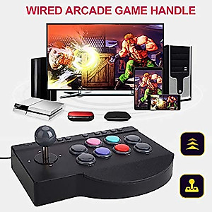 PXN 0082 Arcade Fight Stick Street Fighter Arcade Joystick for PC/PS4/PS3/XBOX S/X Nintendo Switch/PC Windows Game Rocker